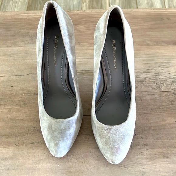 BCBGeneration | Shoes | Bcbg Gray Heels | Poshmark